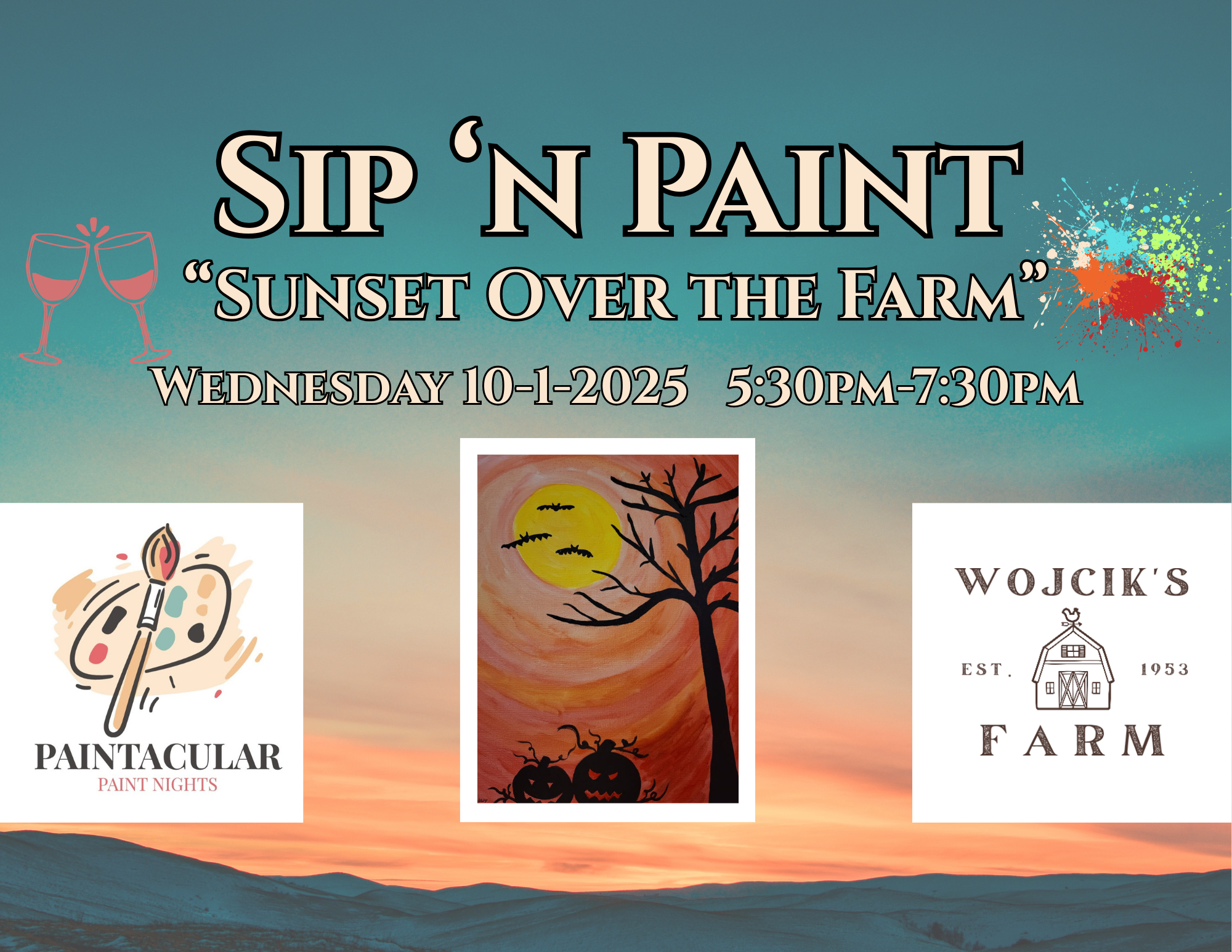 Sip ‘n Paint (11 x 8.5 in) | Wojcik's Farm